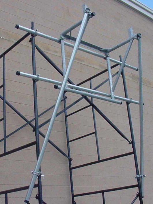 Scaffold Outrigger | Construction Trash Chute Rigging System