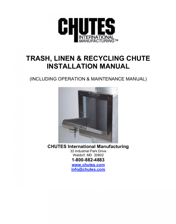 Internal Steel Trash & Laundry Chutes for Hospitals, Apartments & More